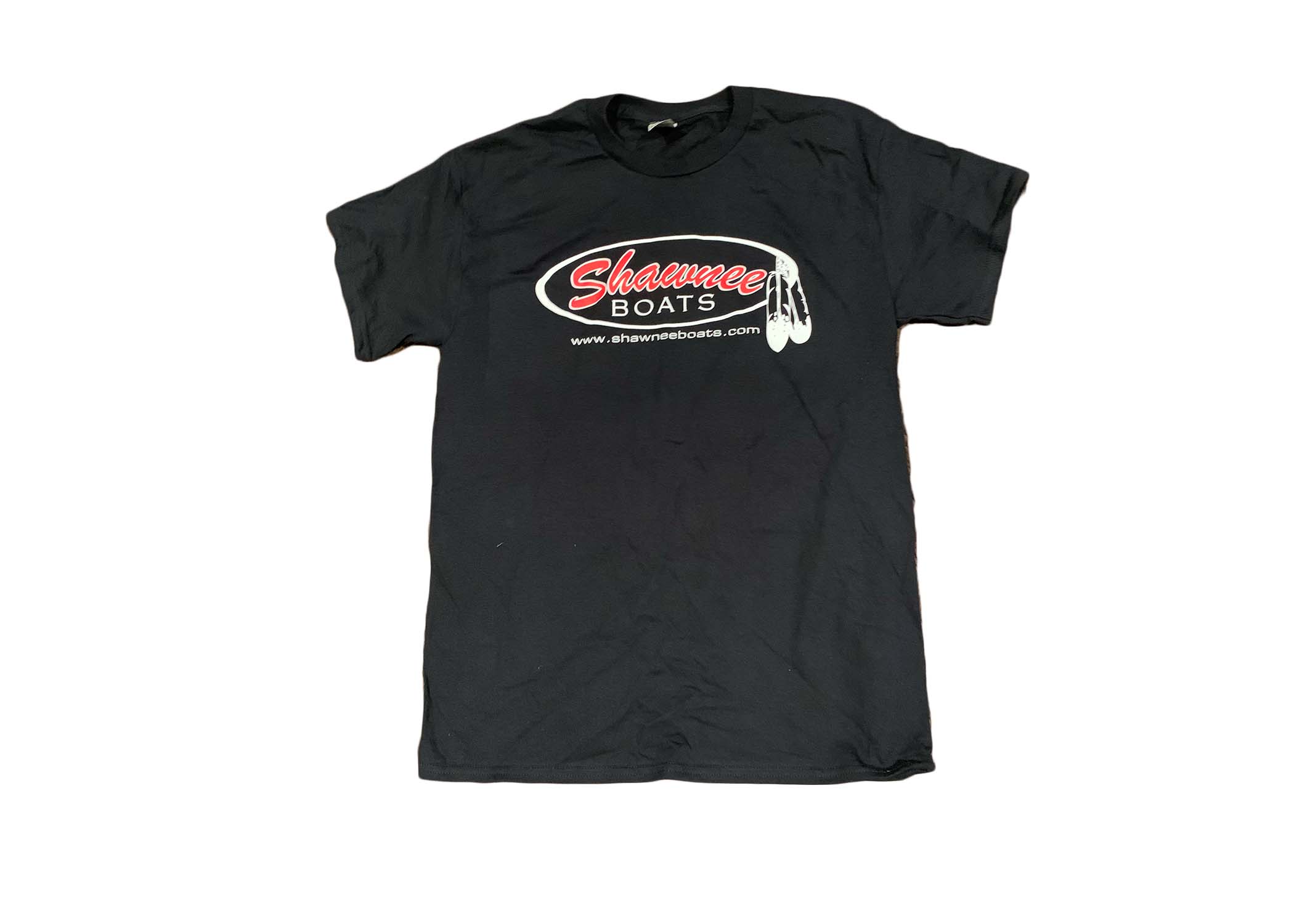 Black 100% Cotton Shawnee Tshirt – supremeboats